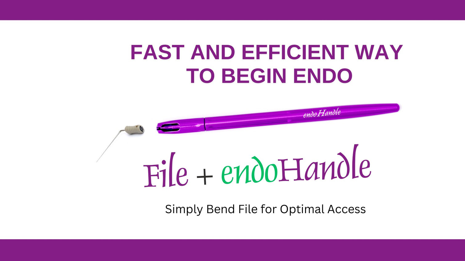 Root canal preparation with new instrument; endoHandle for glide path ...